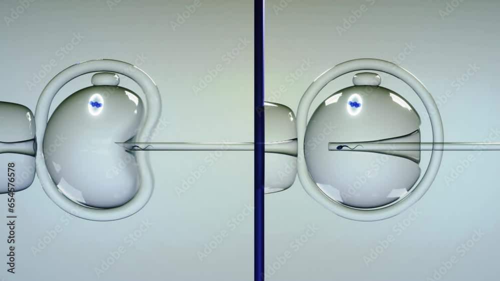 3D animation of Conventional-ICSI (left) and Piezo-ICSI (right). In ...
