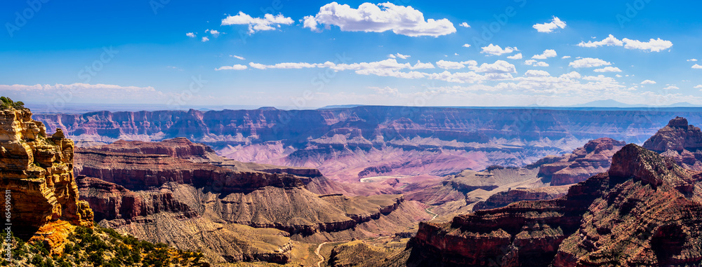Panorama View of the Grand Canyon at the Walhalla Overlook on the North ...