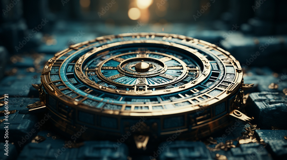 clock on the wall of the temple UHD wallpaper Stock Photographic Image ...