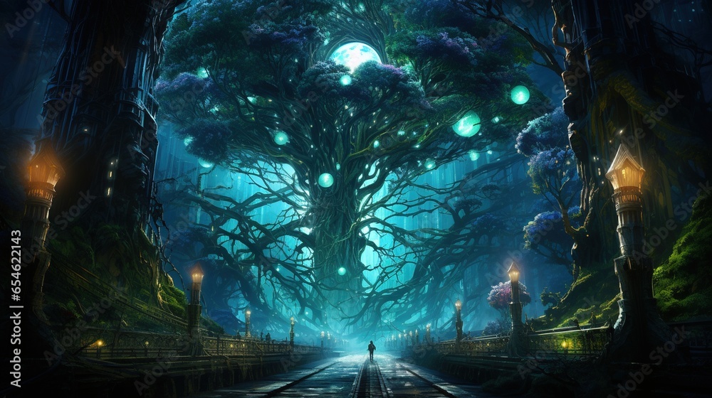 unlock gateway digital realm, digital art illustration, Generative AI ...