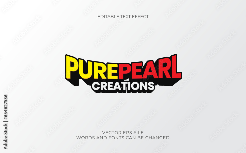 Editable Japan Cartoon Anime Style EPS Vector Text Effect. This design ...