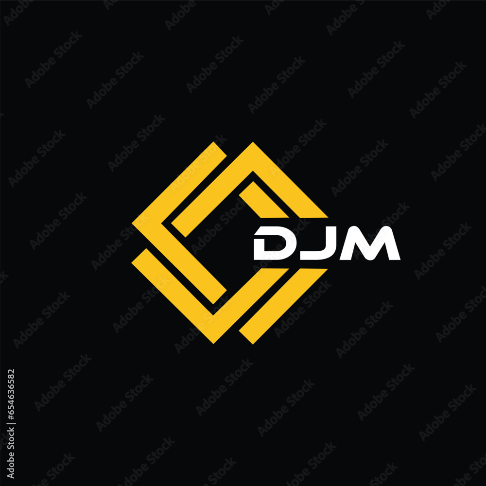 DJM letter design for logo and icon.DJM typography for technology ...
