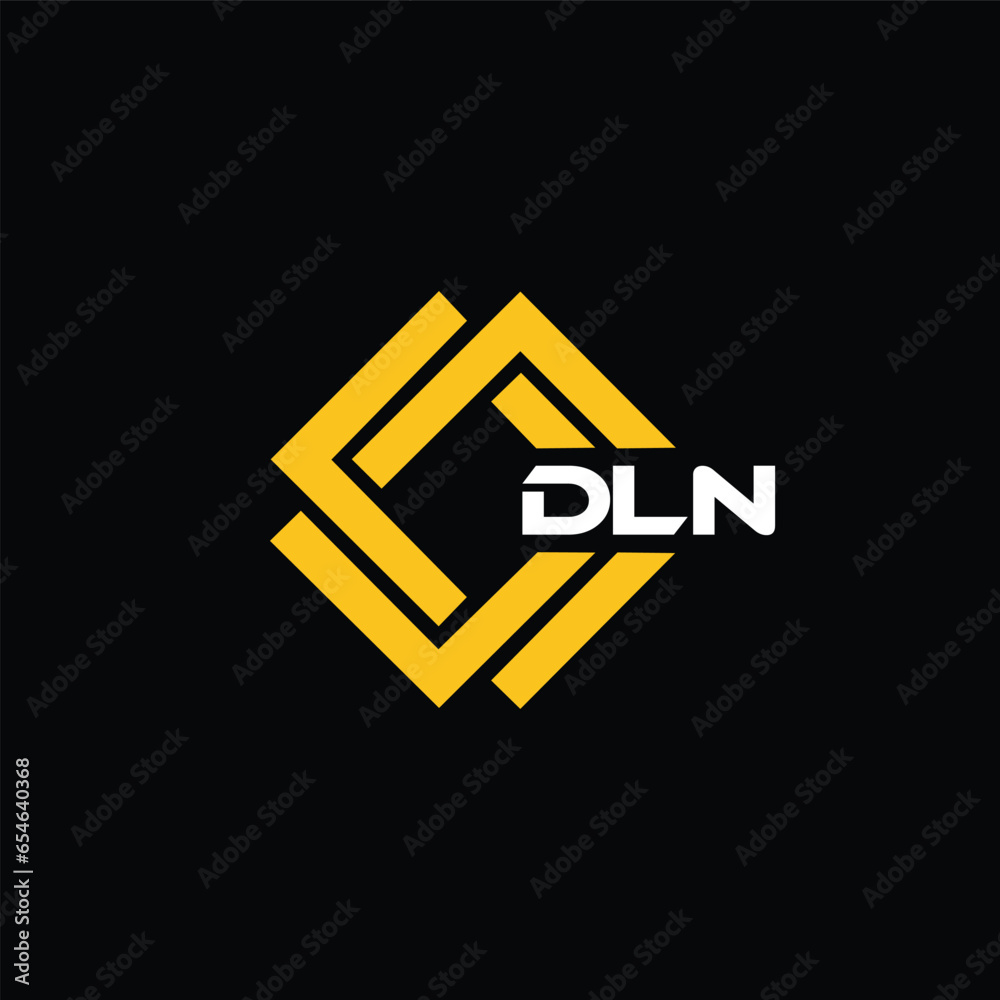 DLN letter design for logo and icon.DLN typography for technology ...