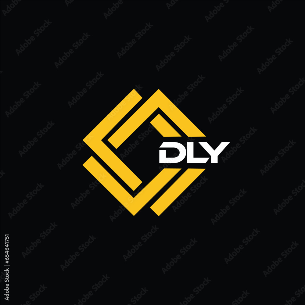 DLY letter design for logo and icon.DLY typography for technology ...