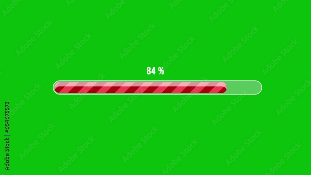 Loading bar animation, Loading buffer processing bar, Animated Loading bar on a green background ...
