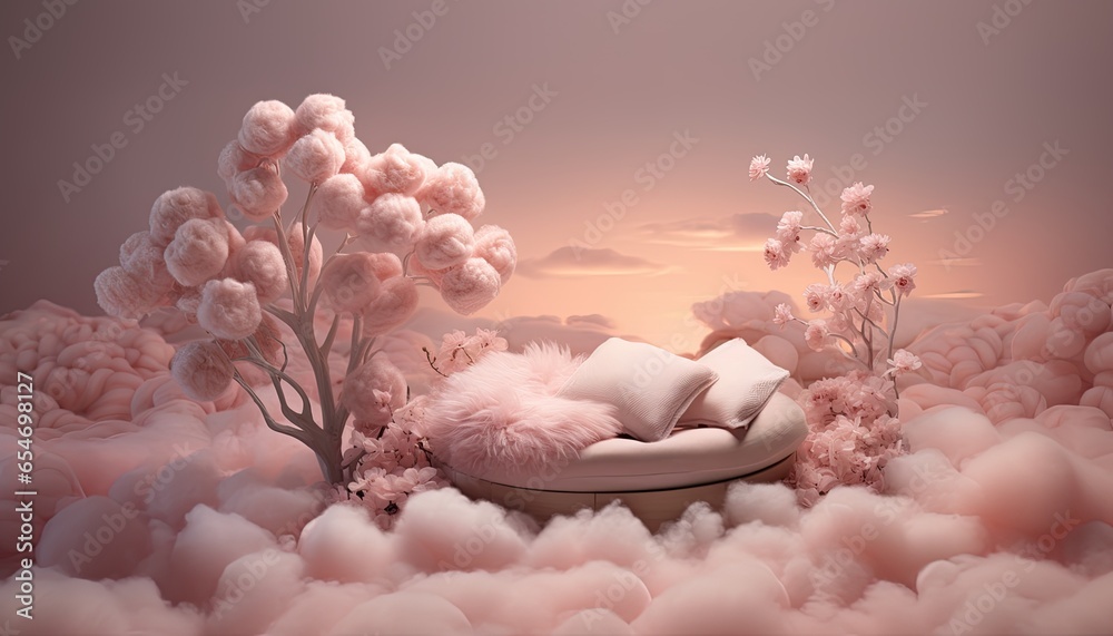 Backdrop for newborn photo studio, room background for children ...