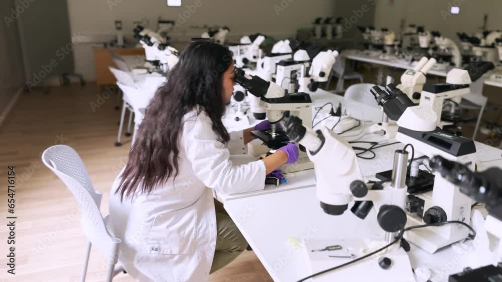 BioMedical Science Laboratory: Portrait of Beautiful Scientist Looking ...