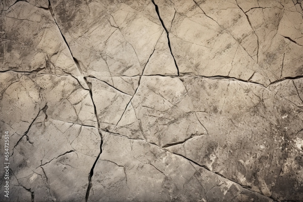 Granite and concrete rock face texture background—cracked, rough ...