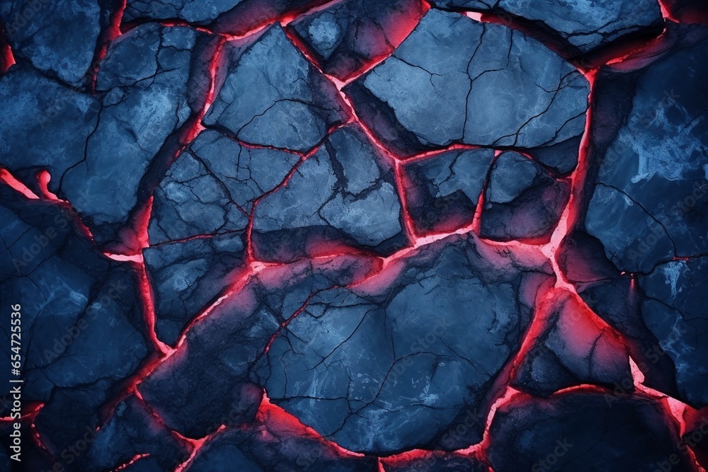 Neon Granite and concrete rock face texture background—cracked, rough ...