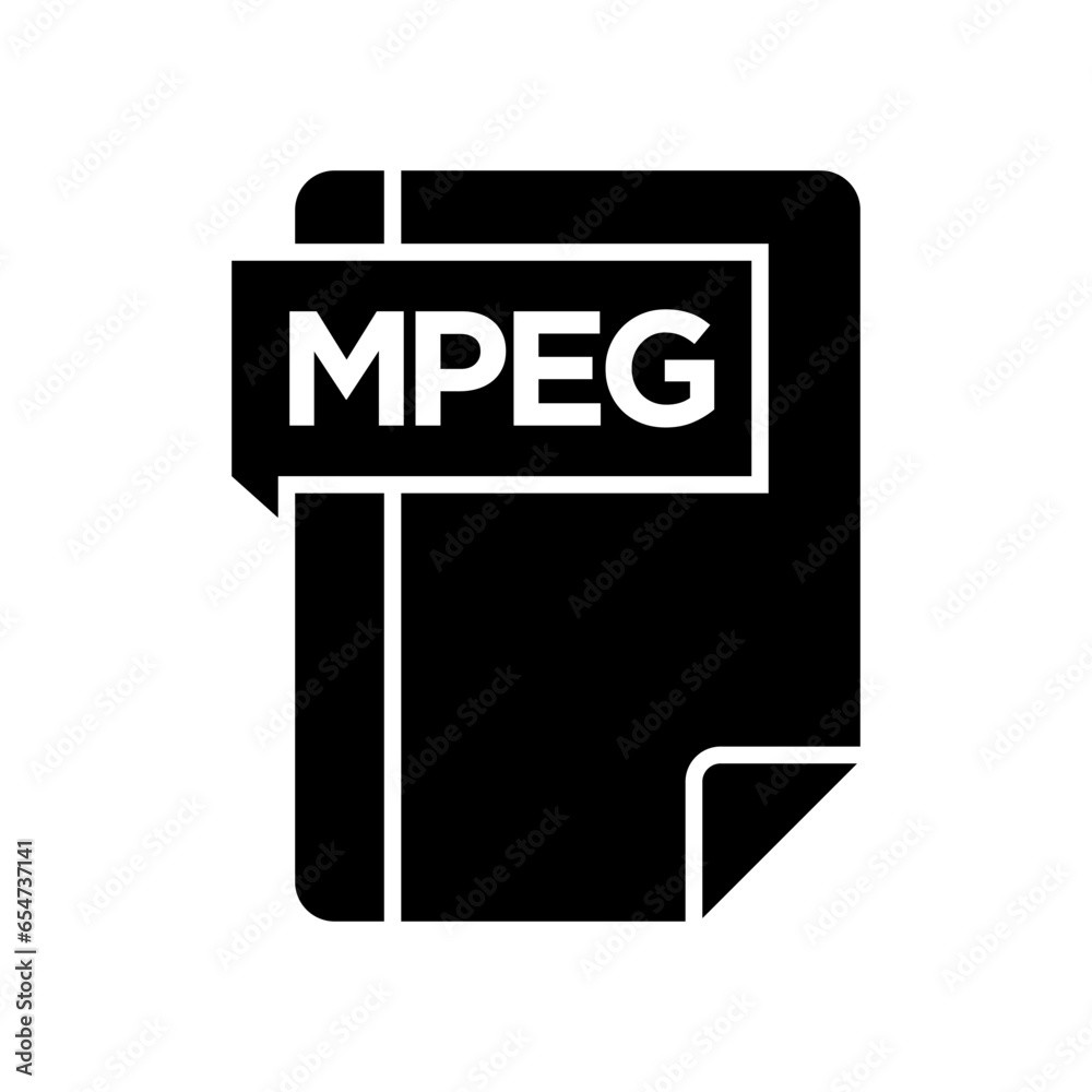 MPEG Icon symbols pictograms design elements visual representations ...