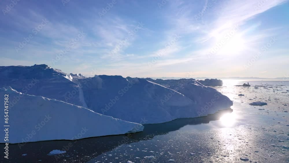 Wideo Stock: Antarctica Nature. Icebergs. Climate and weather change ...