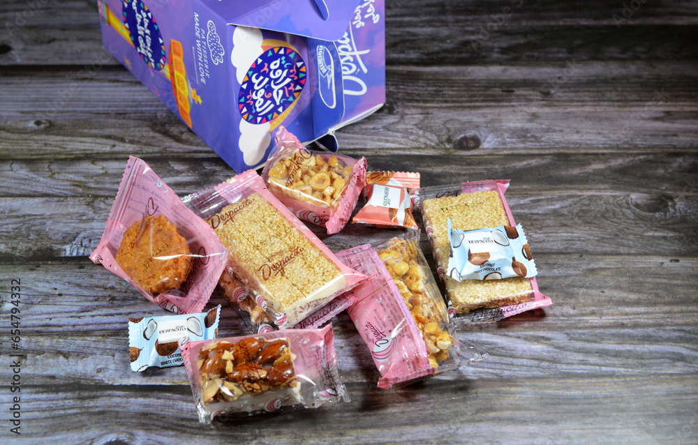 Cairo, Egypt, September 27 2023: Despacito Patisserie collection of ...