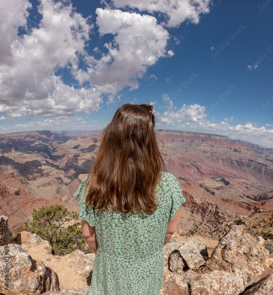 The South Rim of the Grand Canyon National Park, carved by the Colorado ...