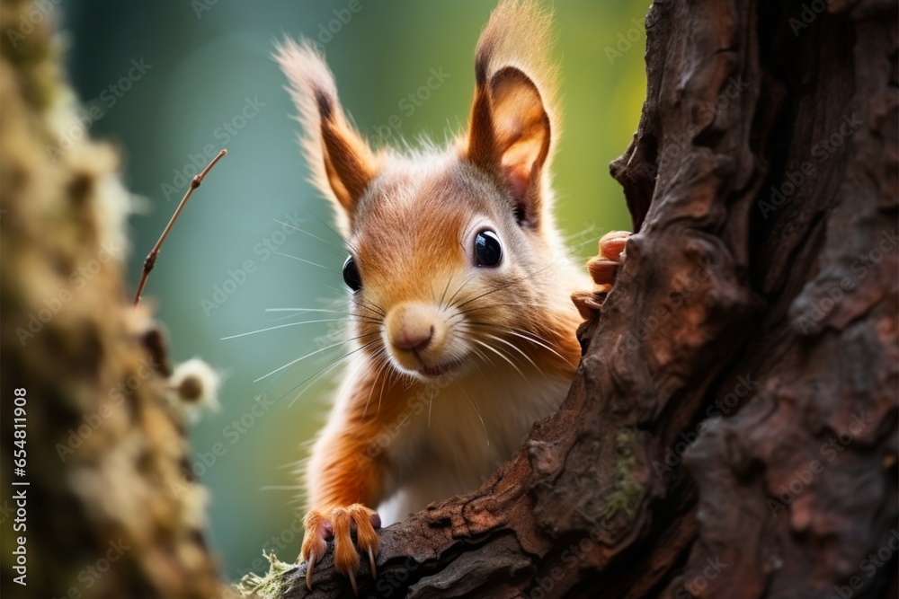 The inquisitive red squirrel undergoes a fascinating transformation ...
