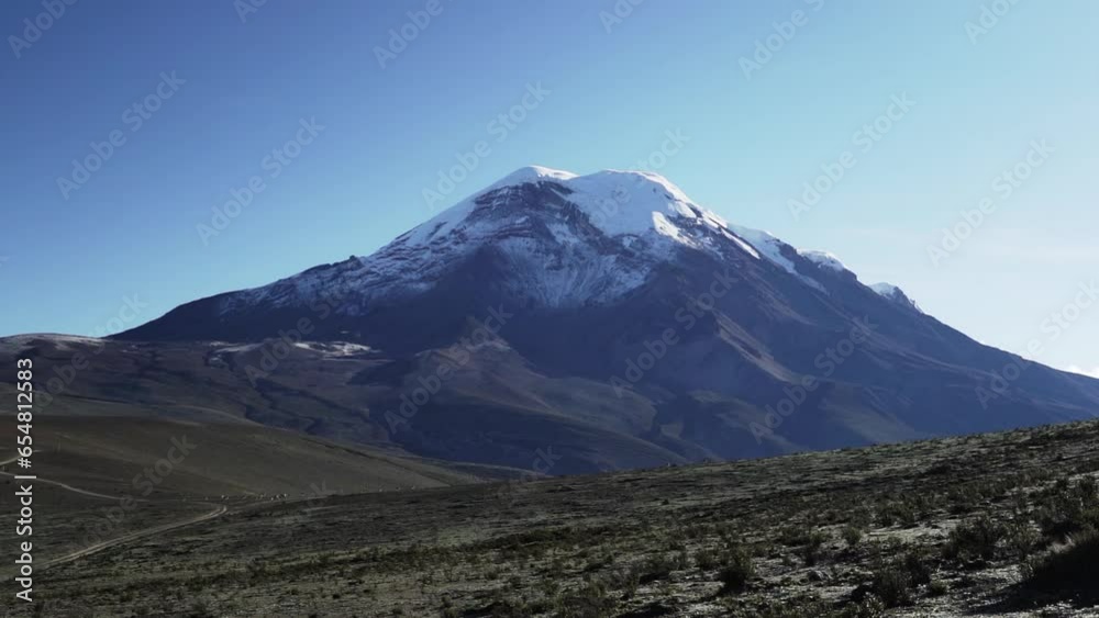 the mighty Chimborazo is a snow capped and active volcano and the ...
