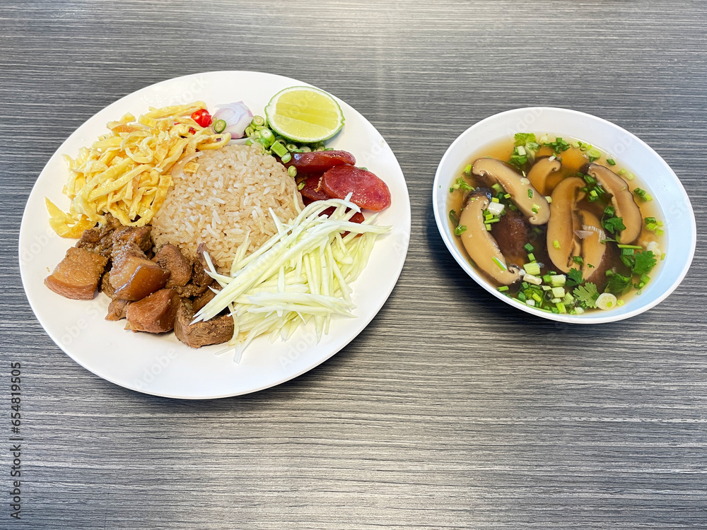 Khao kluk kapi (Shrimp Paste Fried Rice) Stock Photo | Adobe Stock