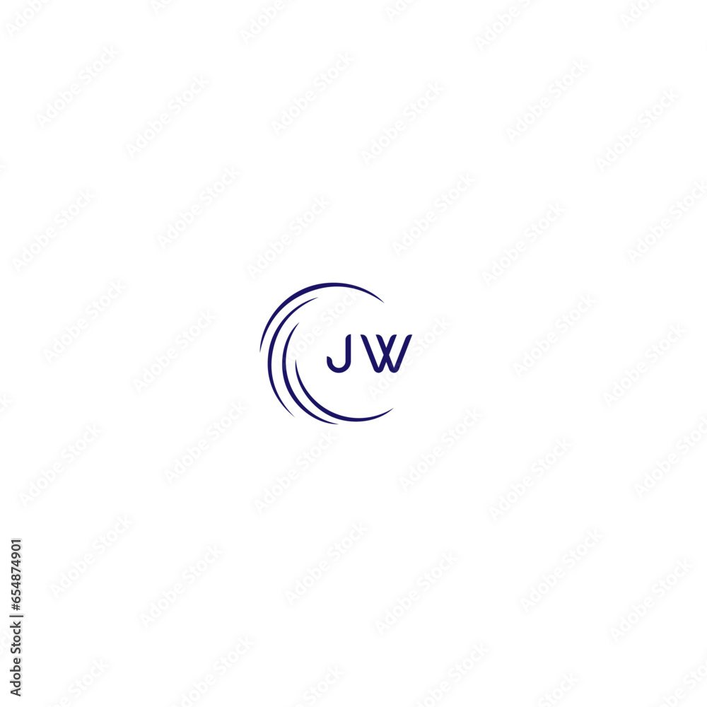 JW logo. J W design. White JW letter. JW, J W letter logo design ...