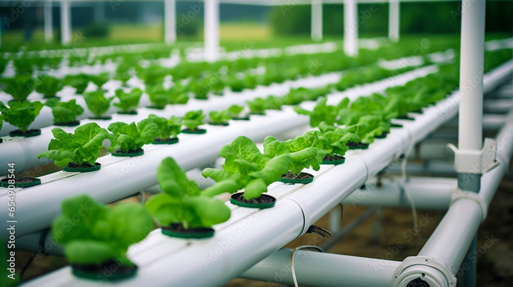 stockphoto, copy space, Automatic UPVC Hydroponics Farm Setup ...