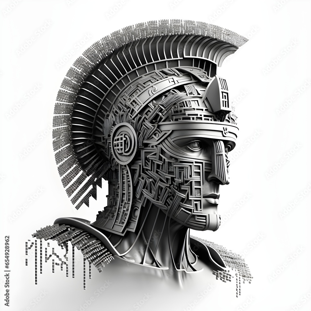 sophisticated logo for advanced artificial intelligence with a ...