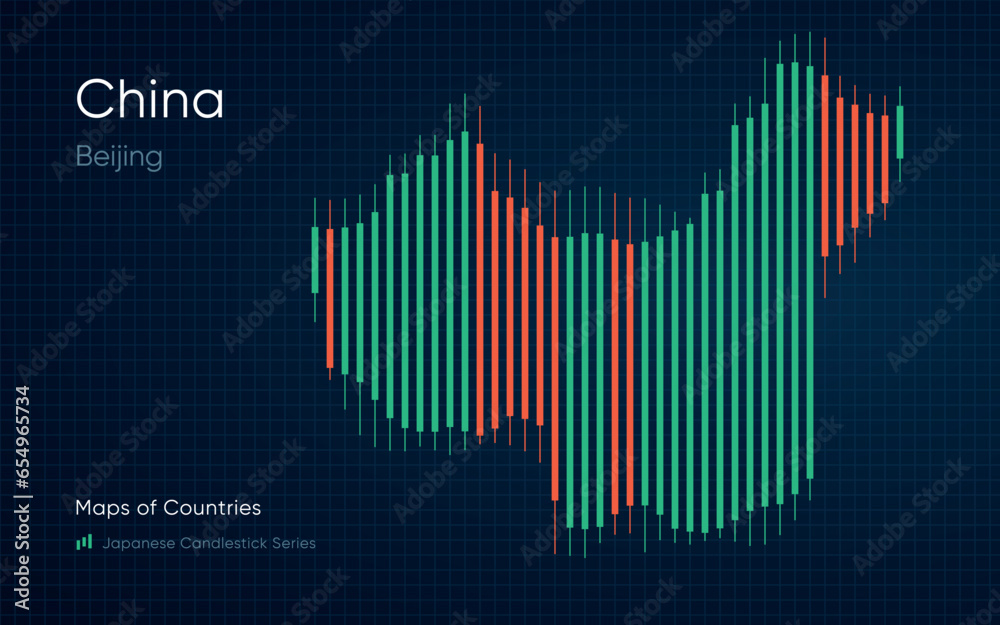 The China map is shown in a chart with bars and lines. Japanese ...