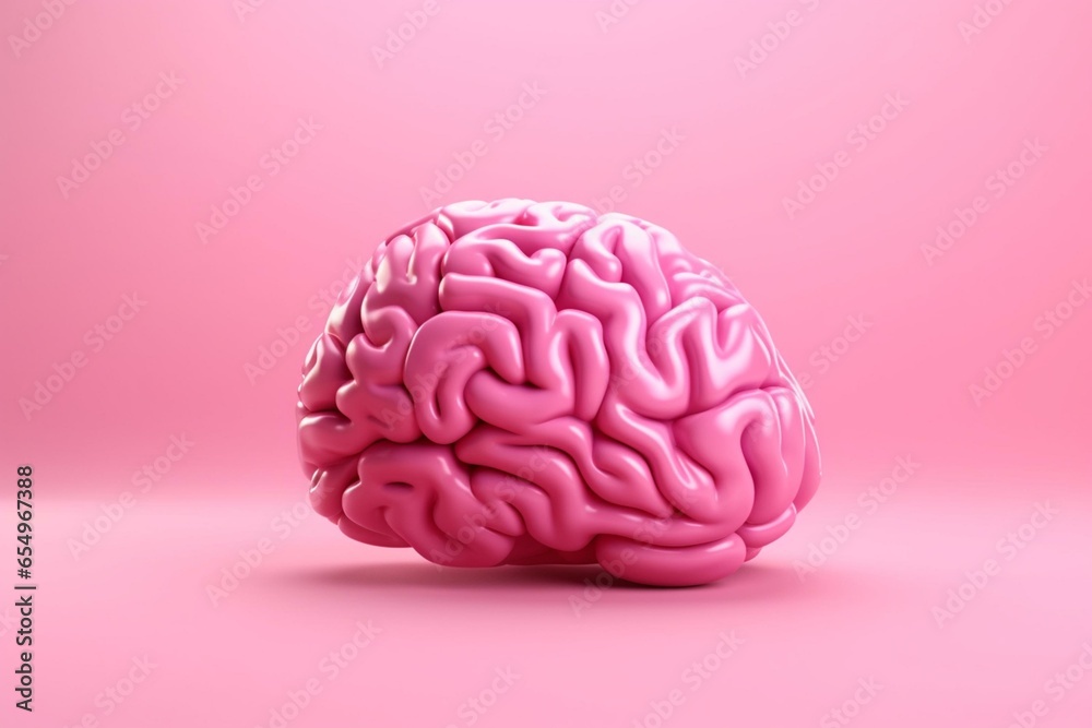 Pink brain anatomy mind intelligence medical organ science pink ...