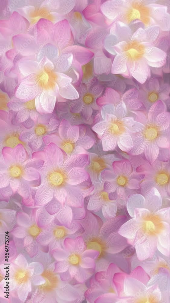 Vidéo Stock Vertical video - beautiful floral motion background ...