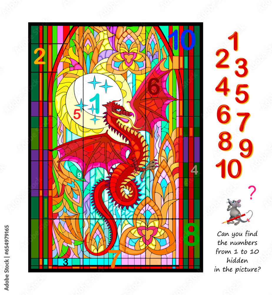 Logic puzzle game. Math education for young children. Can you find the ...