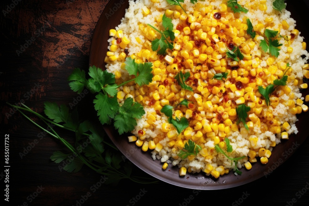 This overhead shot captures the fascinating textural contrast of ...