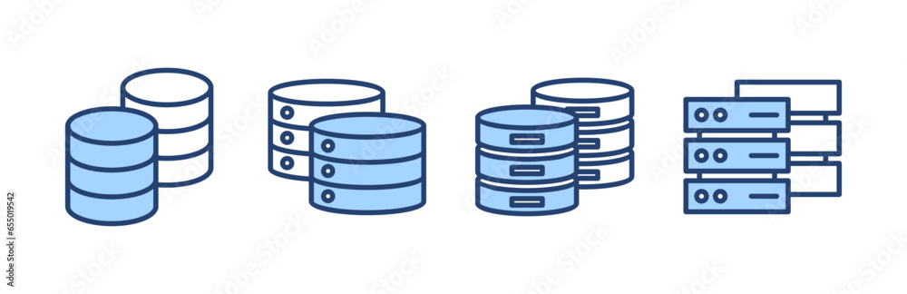 Database icon vector. database sign and symbol Stock Vector | Adobe Stock