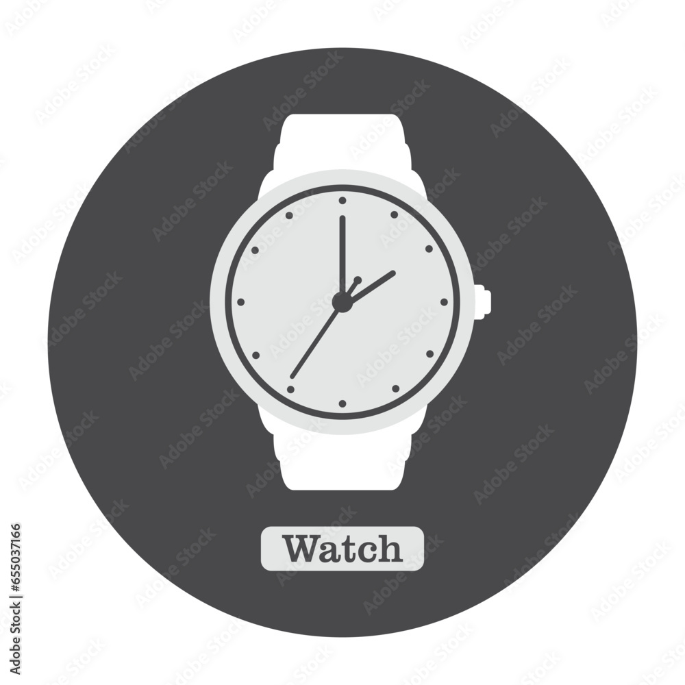 vector watch. isolated premium vector clock object concept Stock Vector | Adobe Stock