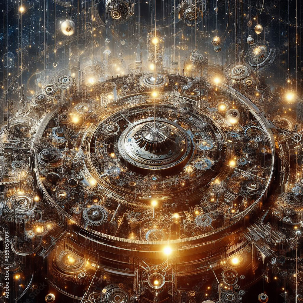 fractal burst arrangement Horologium Mechanicum Machina Temporis Ars Mechanica Orbis Mundi ...