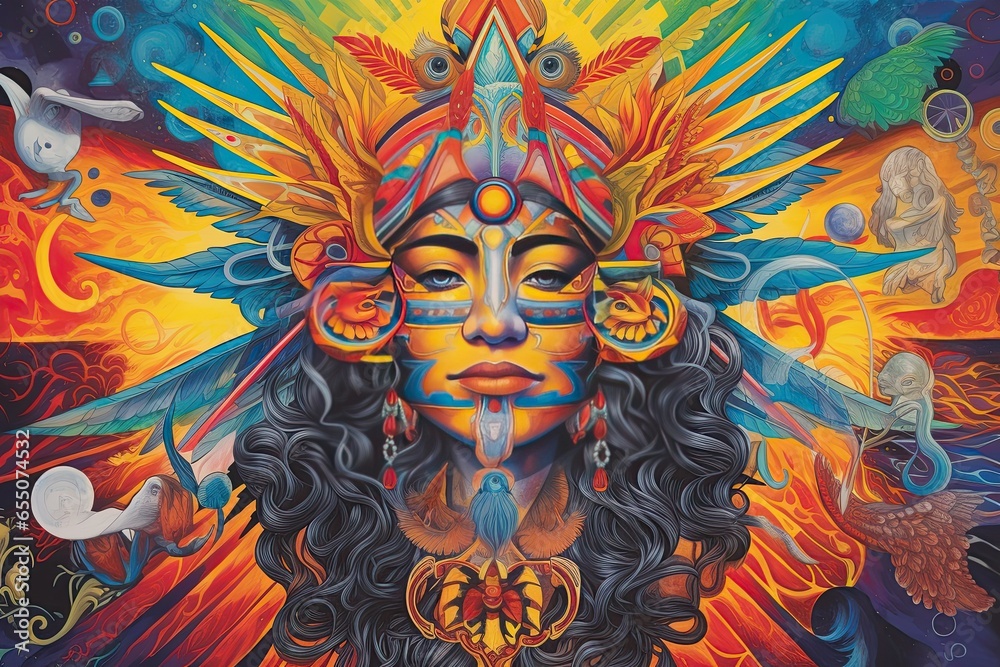 Celebrating Chicano Heritage: Vibrant Mural Depicting Iconic Figures ...