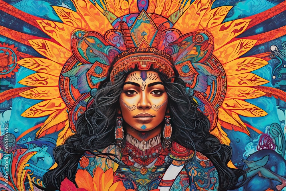 Celebrating Chicano Culture: Vibrant Street Mural with Bold Colors ...