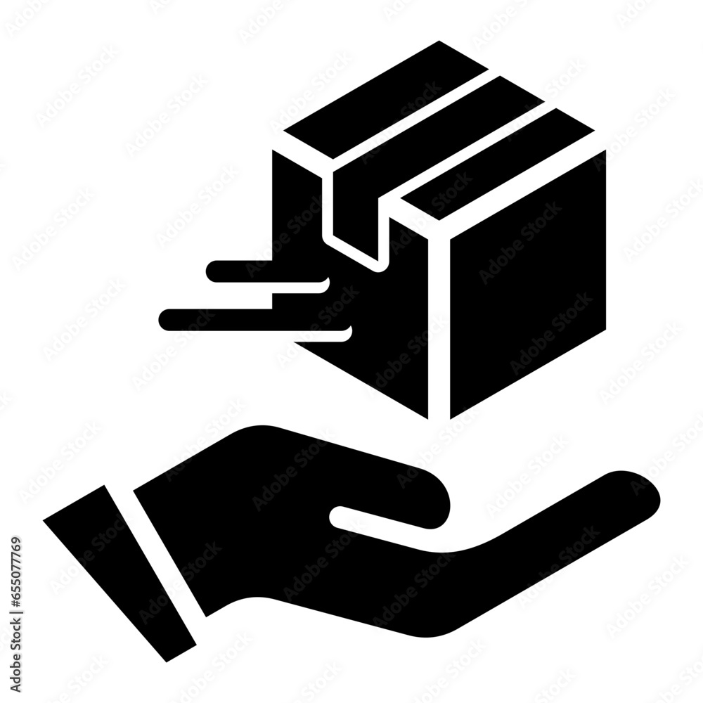 Delivery Service Icon. Included in Delivery Glyph Icon. A simplified ...