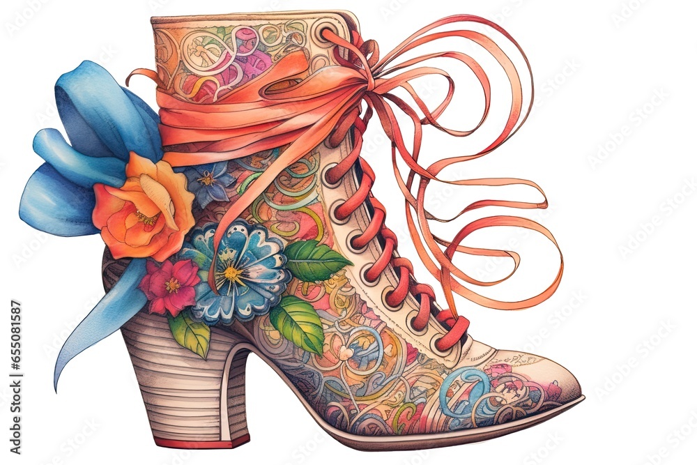 Whimsical Shoe Drawing Collection: Fairy Tale Inspired Designs with ...