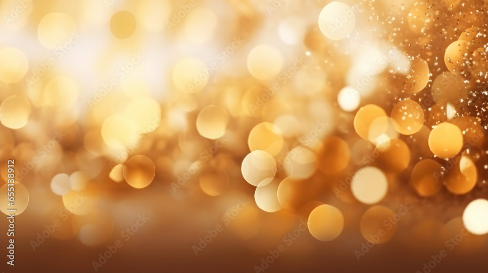 Golden Christmas light bokeh background Stock Illustration | Adobe Stock