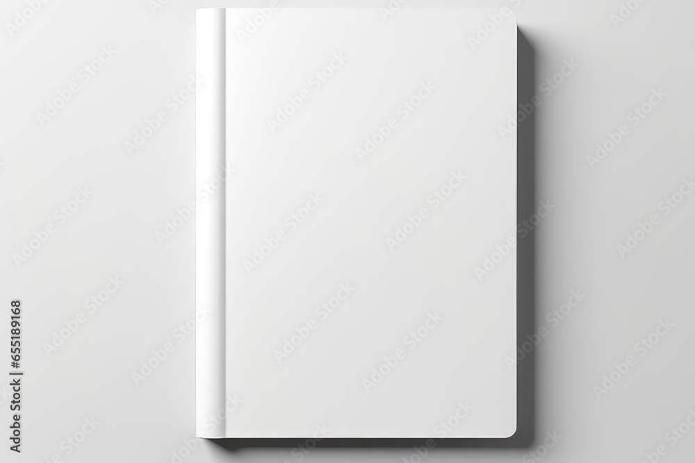 Blank White Book Cover Template On Transparent Background Mockup ...