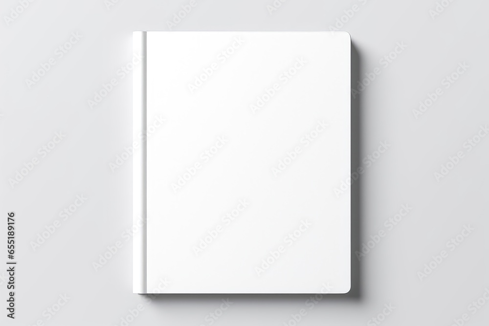 Blank White Book Cover Template On Transparent Background Mockup ...