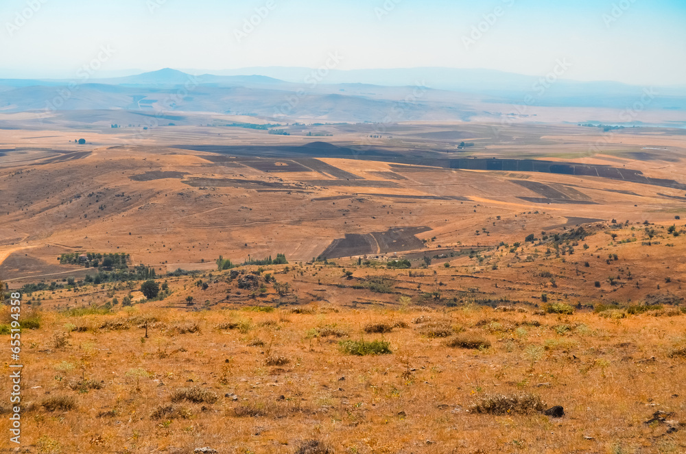 Long and treeless barren plains. These endless steppe plains, which ...