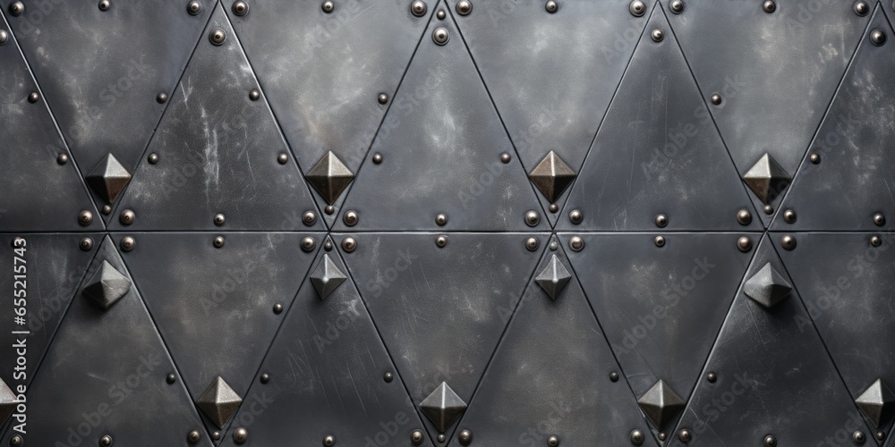 Rusted metal bulkhead texture with reinforcements. Repeating pattern of ...