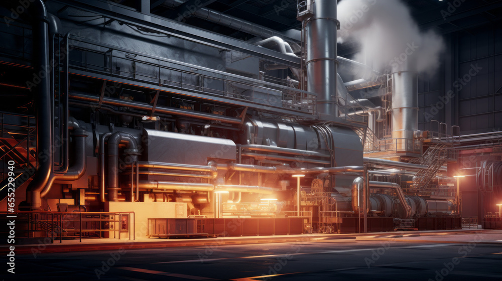 A modern waste-to-energy facility, converting trash into electricity ...