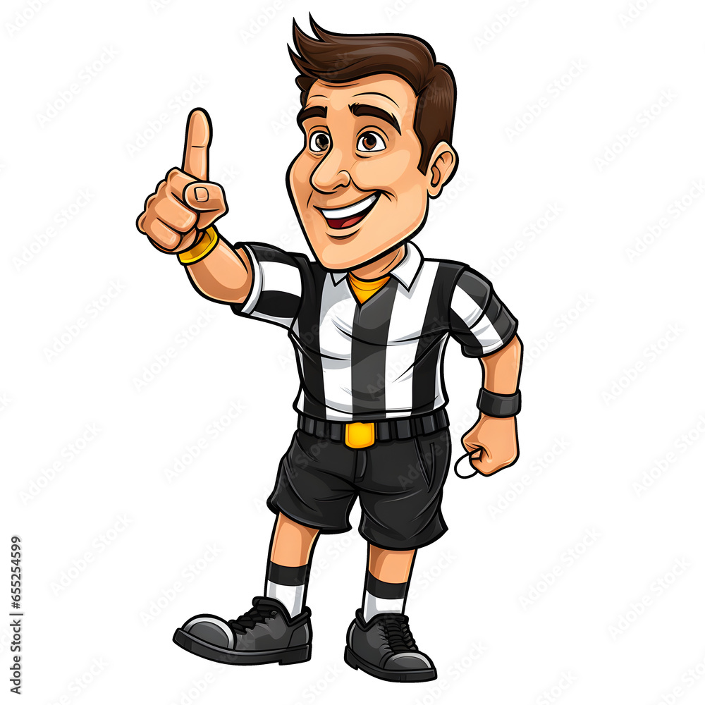 cartoon clipart of Referee, football clipart, transparent background ...