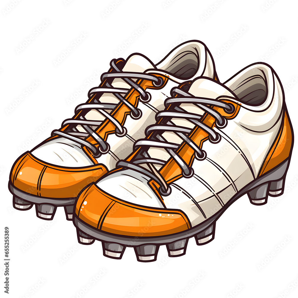 cartoon clipart of Football cleats, football clipart, transparent ...