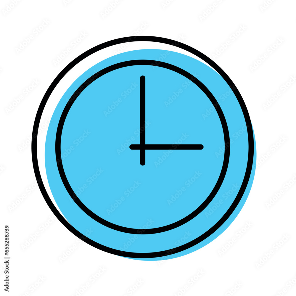 Vecteur Stock Time icon, Clock symbol, Timepiece illustration ... Vecteur Stock Time icon, Clock symbol, Timepiece illustration ...