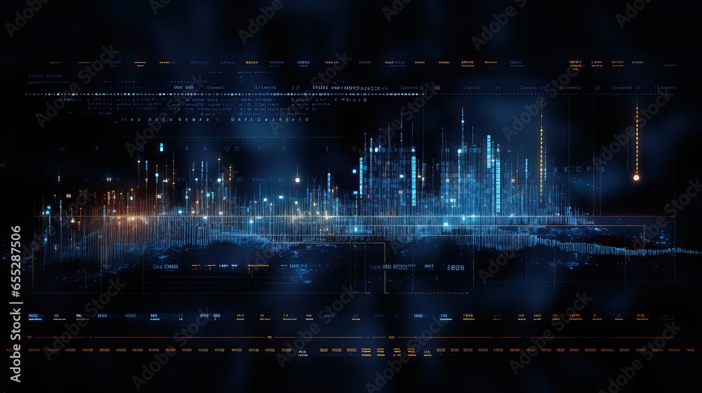 Data Visualization Futuristic Background for Technological Insights ...