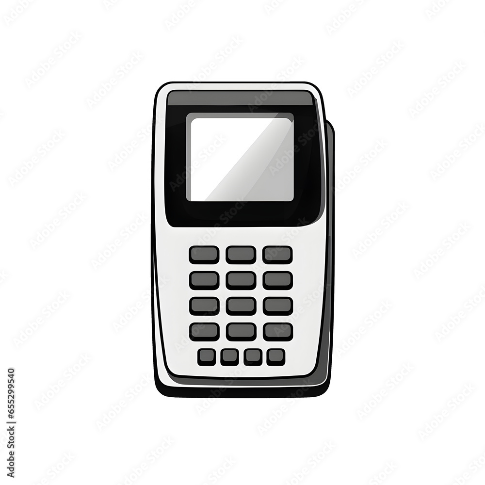 Minimalistic Payment Terminal Icon, business clipart, transparent ...