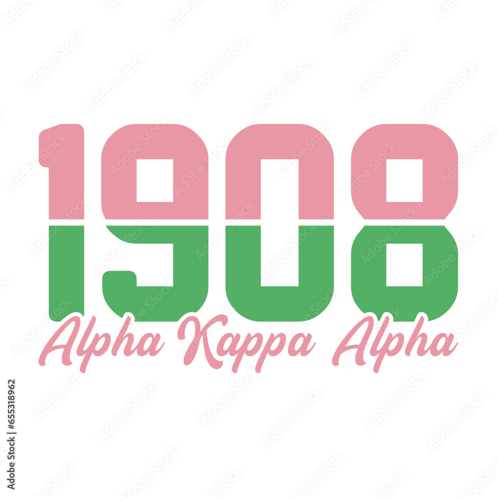 1908 alpha kappa alpha vector arts eps Stock Vector | Adobe Stock