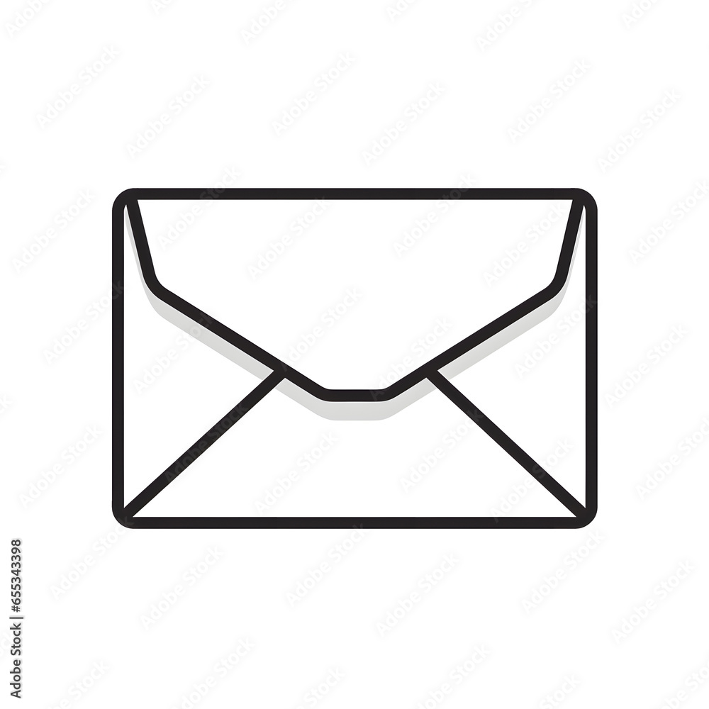 icon of Email envelope, business clipart, transparent background ...