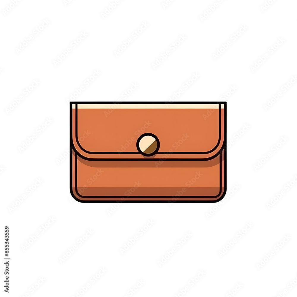 minimalistic icon of Wallet, business clipart, transparent background ...