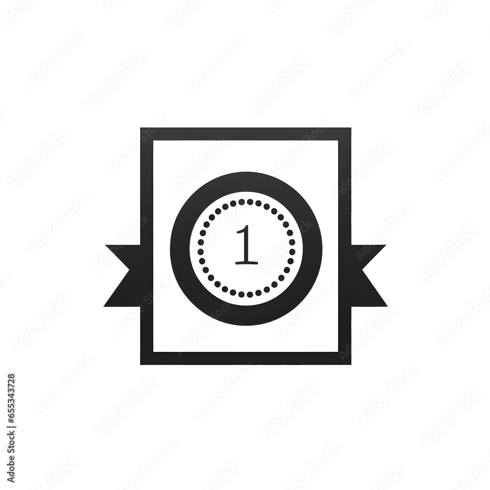 minimalistic icon of Certificate (for certification), business clipart ...